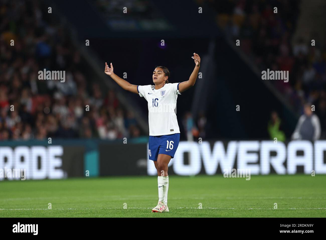 Jess Carter #16 of England raising her hands during the FIFA Women's ...