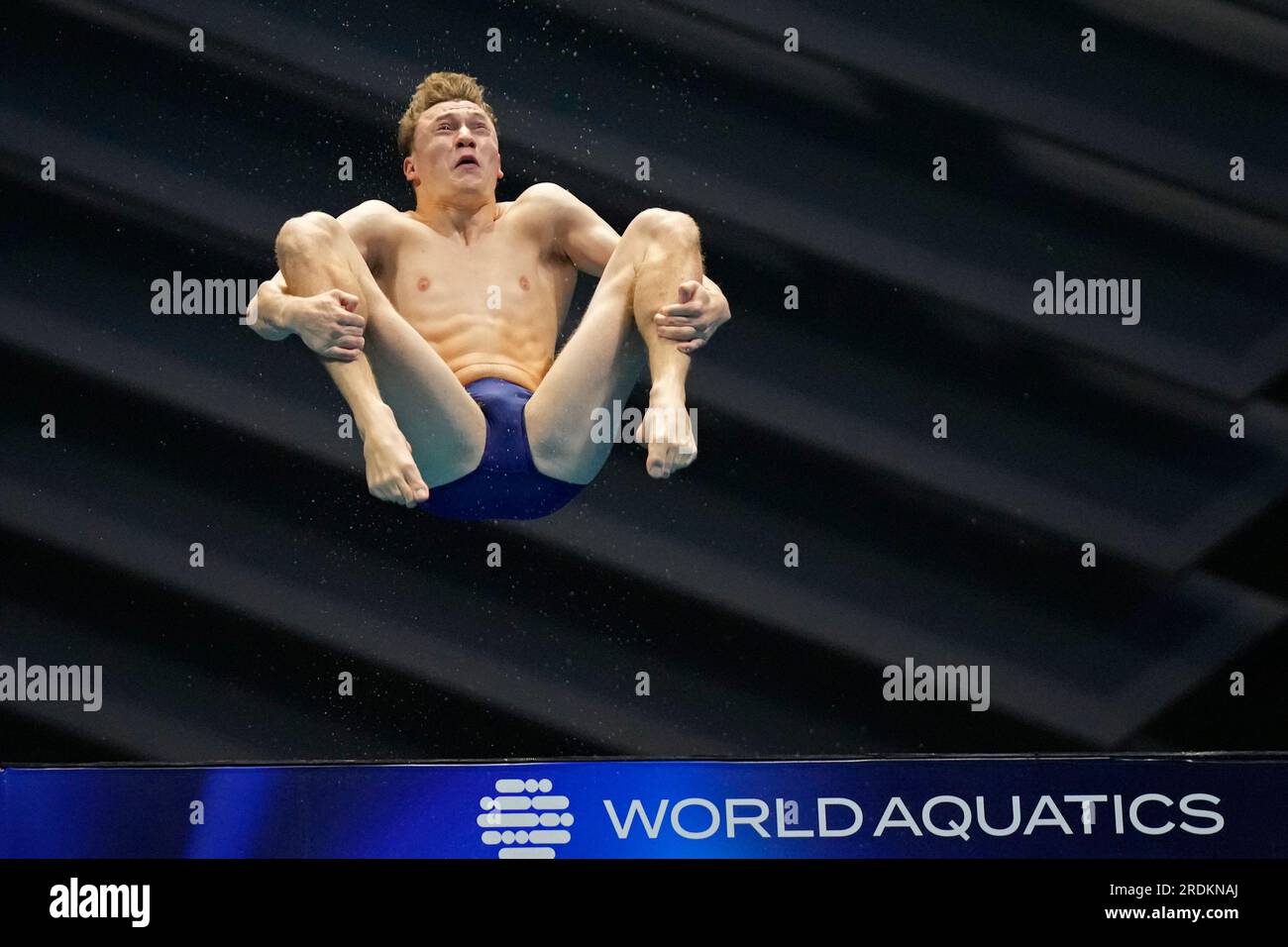 Noah Williams of Great Britain competes in the men's 10m platform final ...