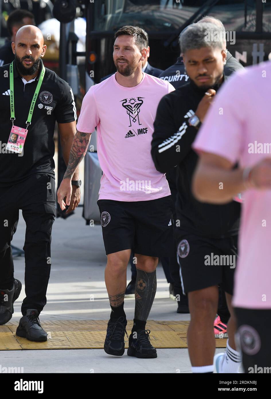 Fort Lauderdale FL, USA. 21st July, 2023. Lionel Messi of Inter Miami ...