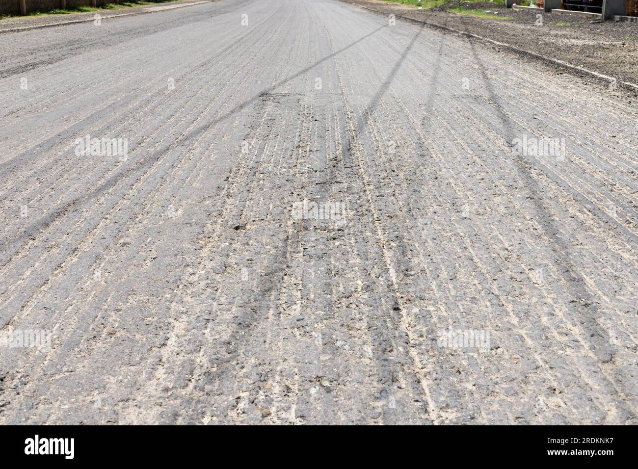 Old road asphalt work hi-res stock photography and images - Alamy
