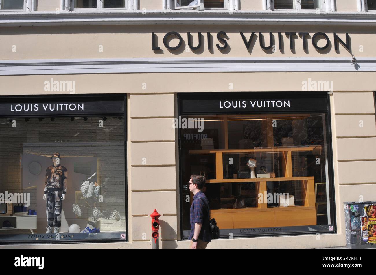 22 July 2023/ Louis Vuittons store on stroeget in danish capital ...