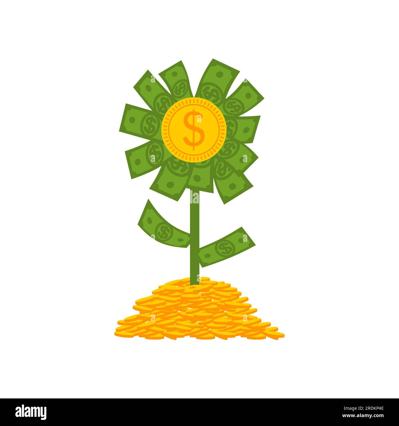 Financial saving concept plant Stock Vector Images - Alamy