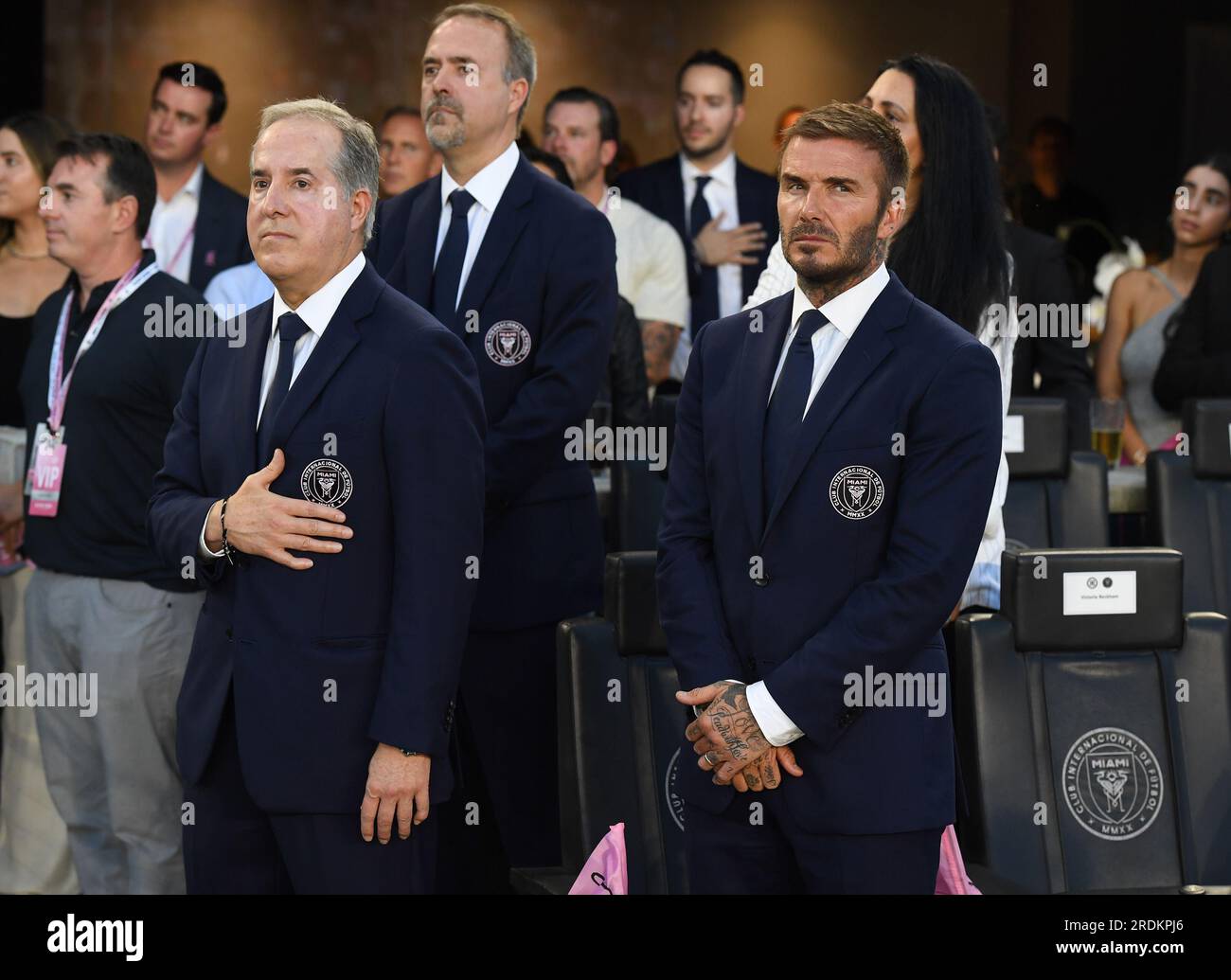 Fort Lauderdale FL, USA. 21st July, 2023. David Beckham and Victoria ...