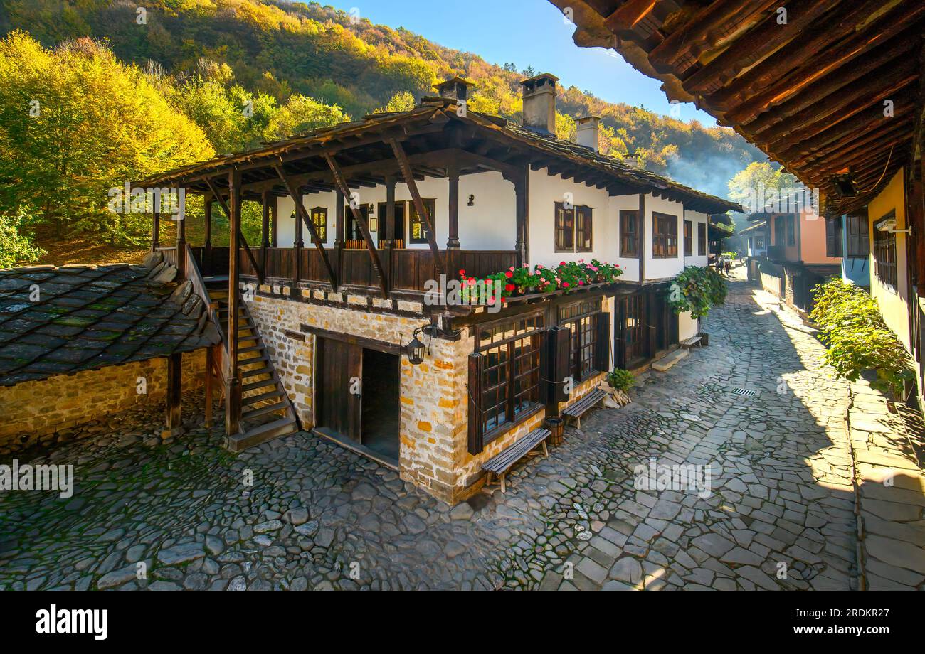 Old traditional Bulgarian house in Architectural Ethnographic Complex ...