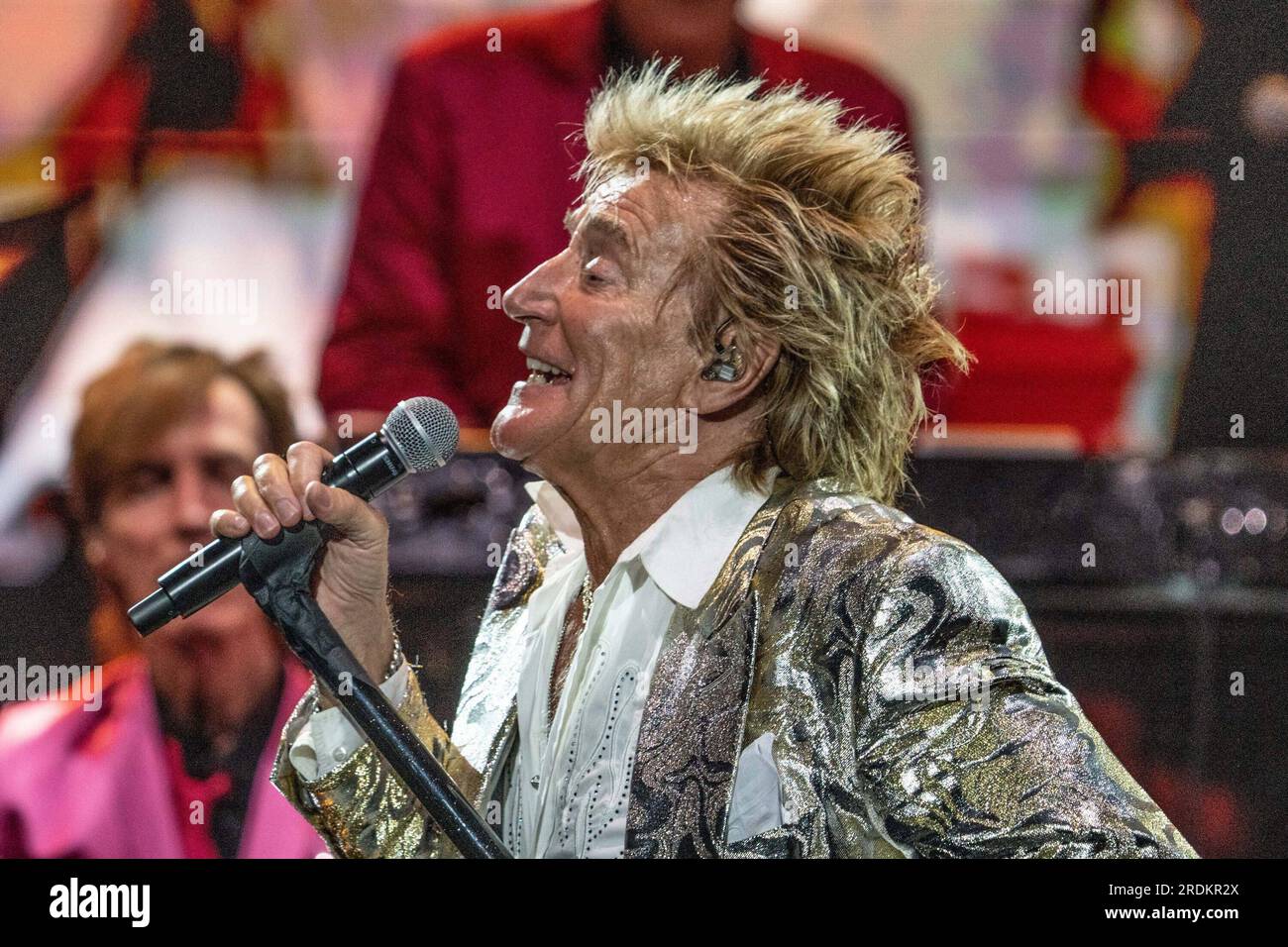 Spain. 22nd July, 2023. Massive concert of the legendary singer Rod ...