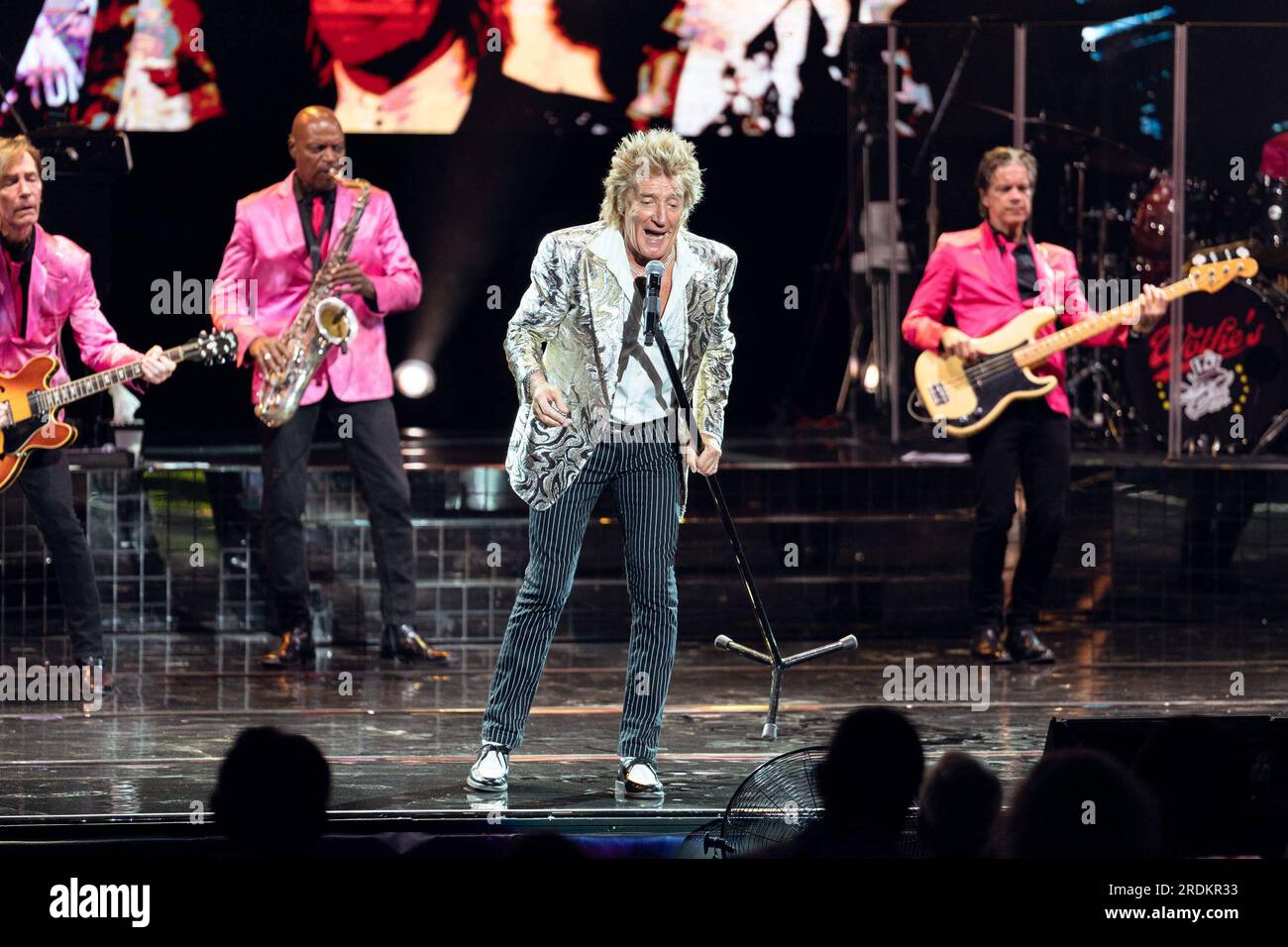 Spain. 22nd July, 2023. Massive concert of the legendary singer Rod ...