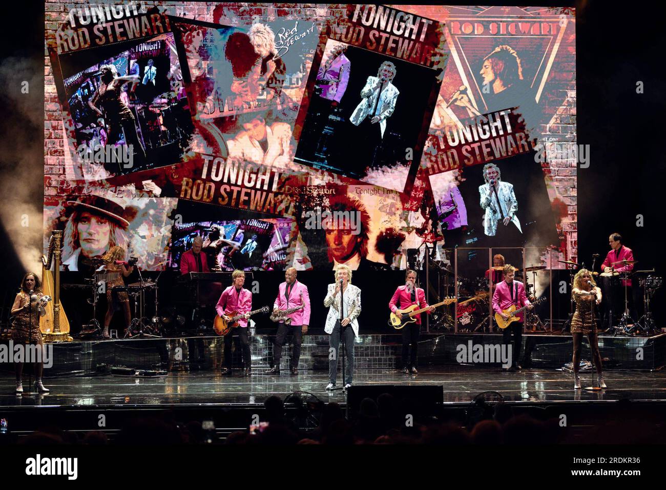 Spain. 22nd July, 2023. Massive concert of the legendary singer Rod ...