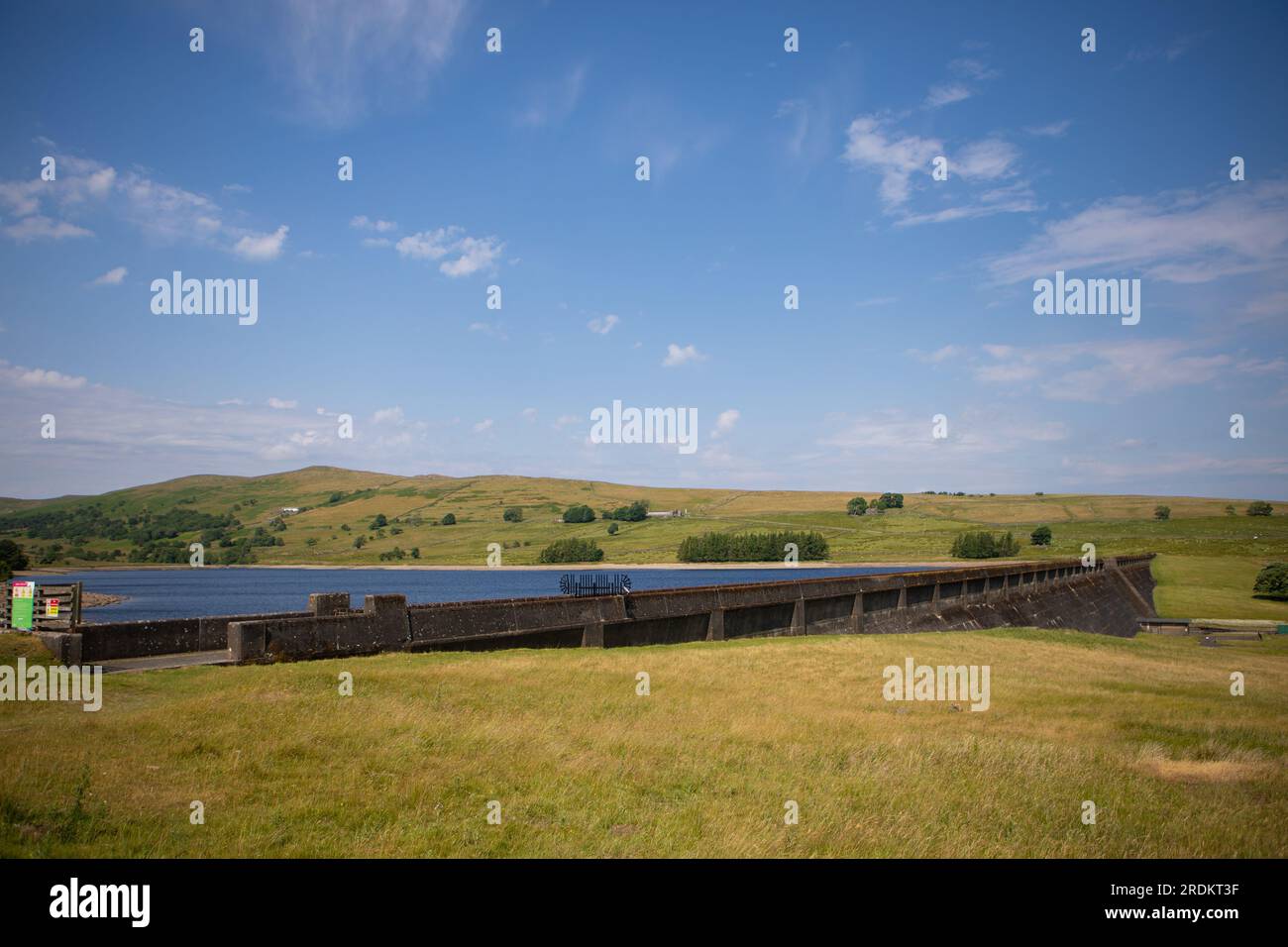 Dam at Wet Sleddale Reservoir, Shap, Cumbria built in 1966 Stock Photo ...