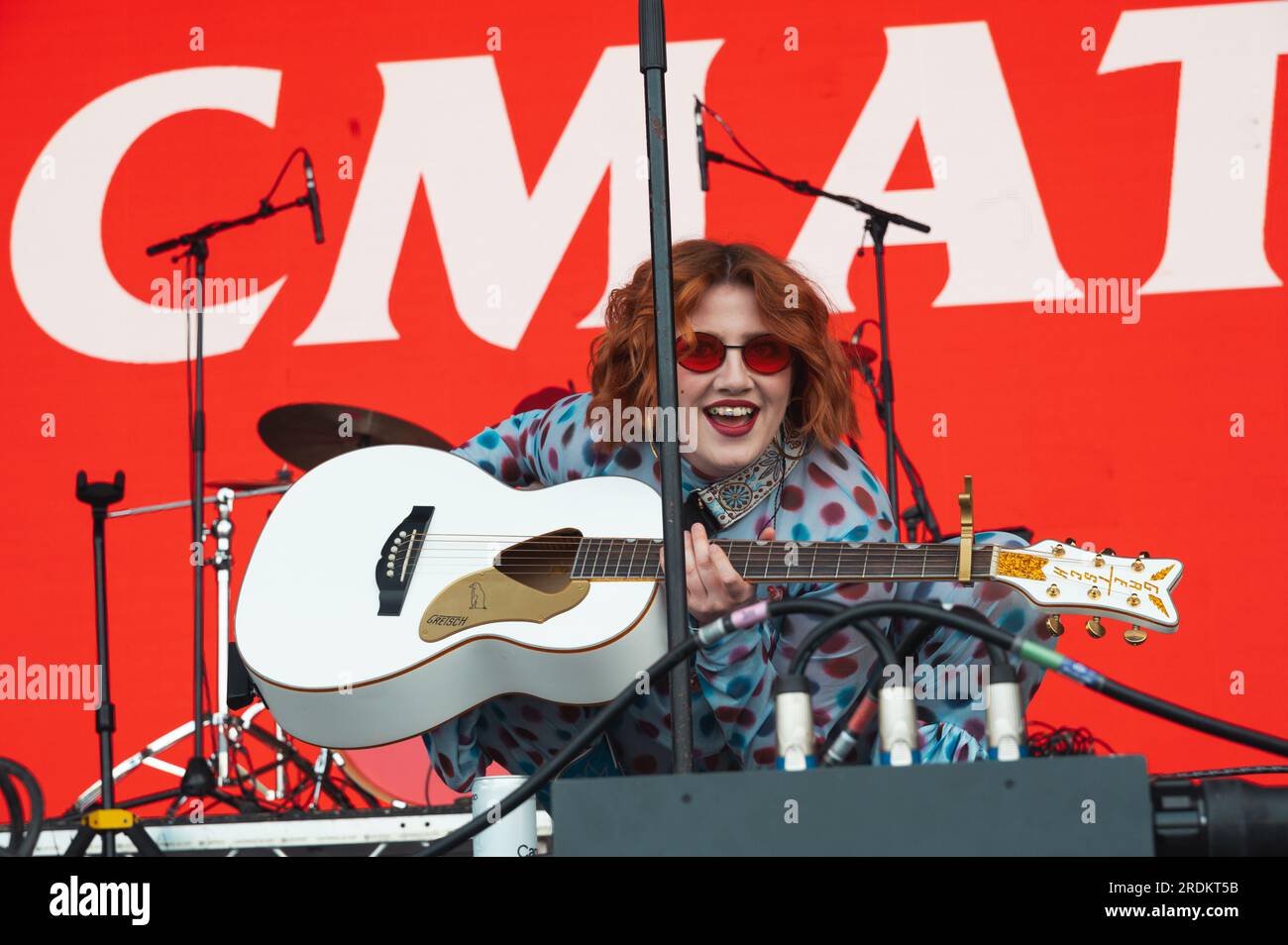 CMAT and her band performed at Lovell stage during the Blue Dot ...