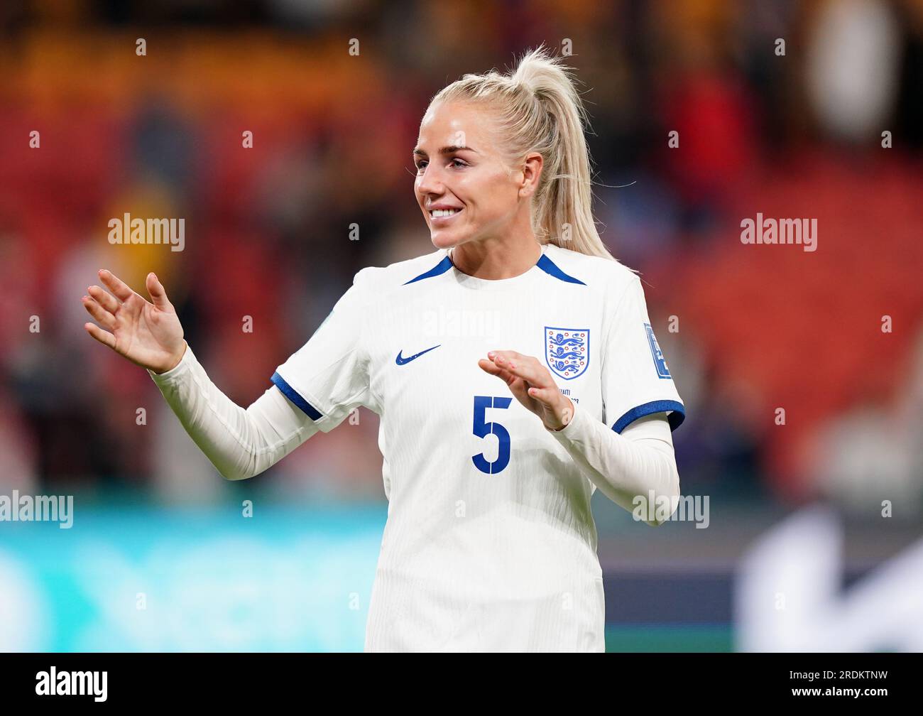 England's Alex Greenwood after the FIFA Women's World Cup 2023, Group D match at Brisbane ...