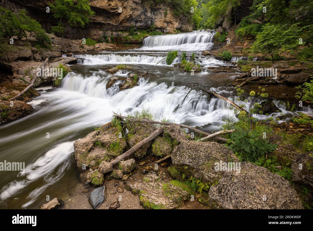 Willow Falls Waterfall Stock Photo - Alamy
