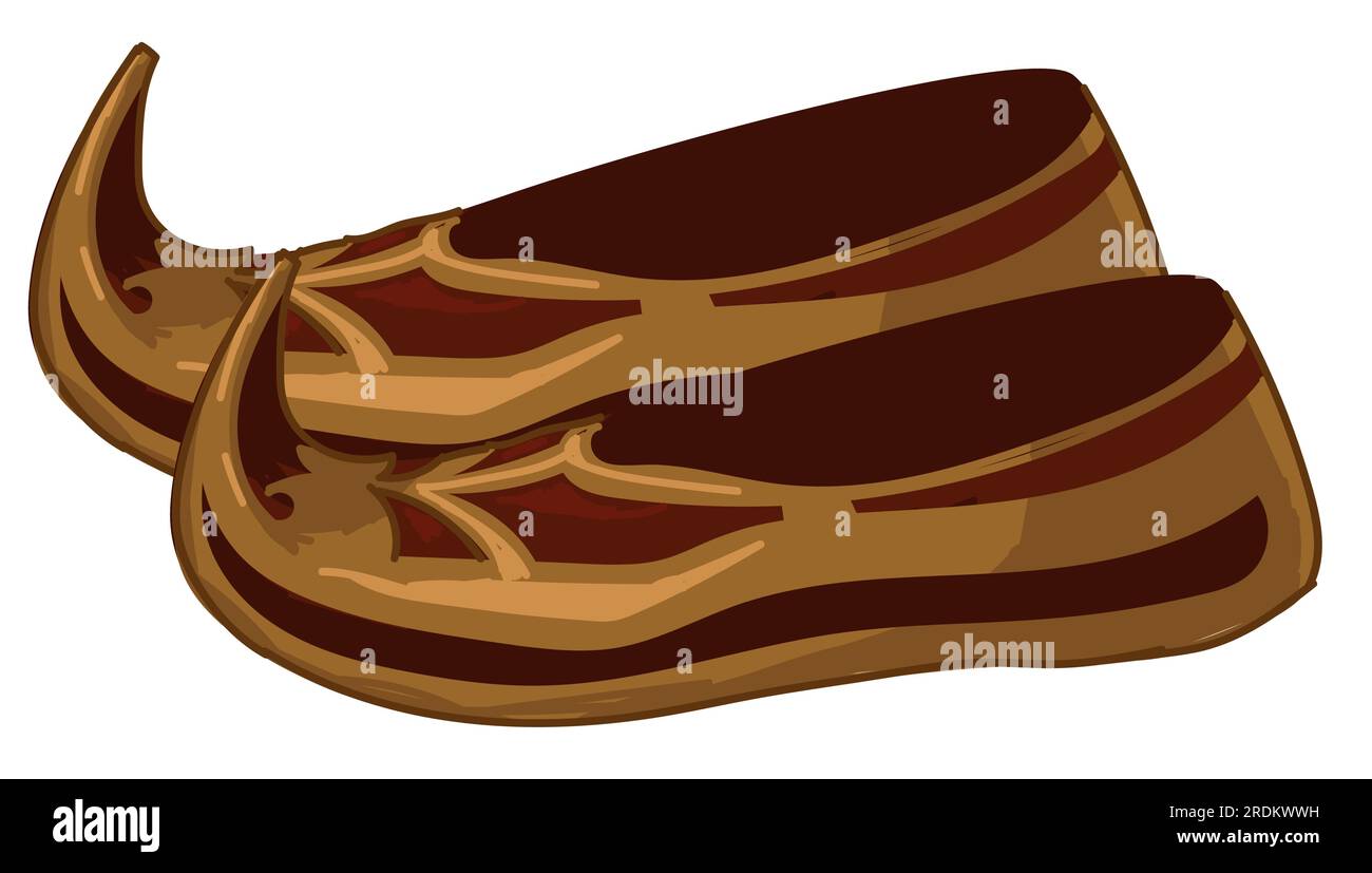 Ancient shoes design, mongol traditional clothes Stock Vector Image ...