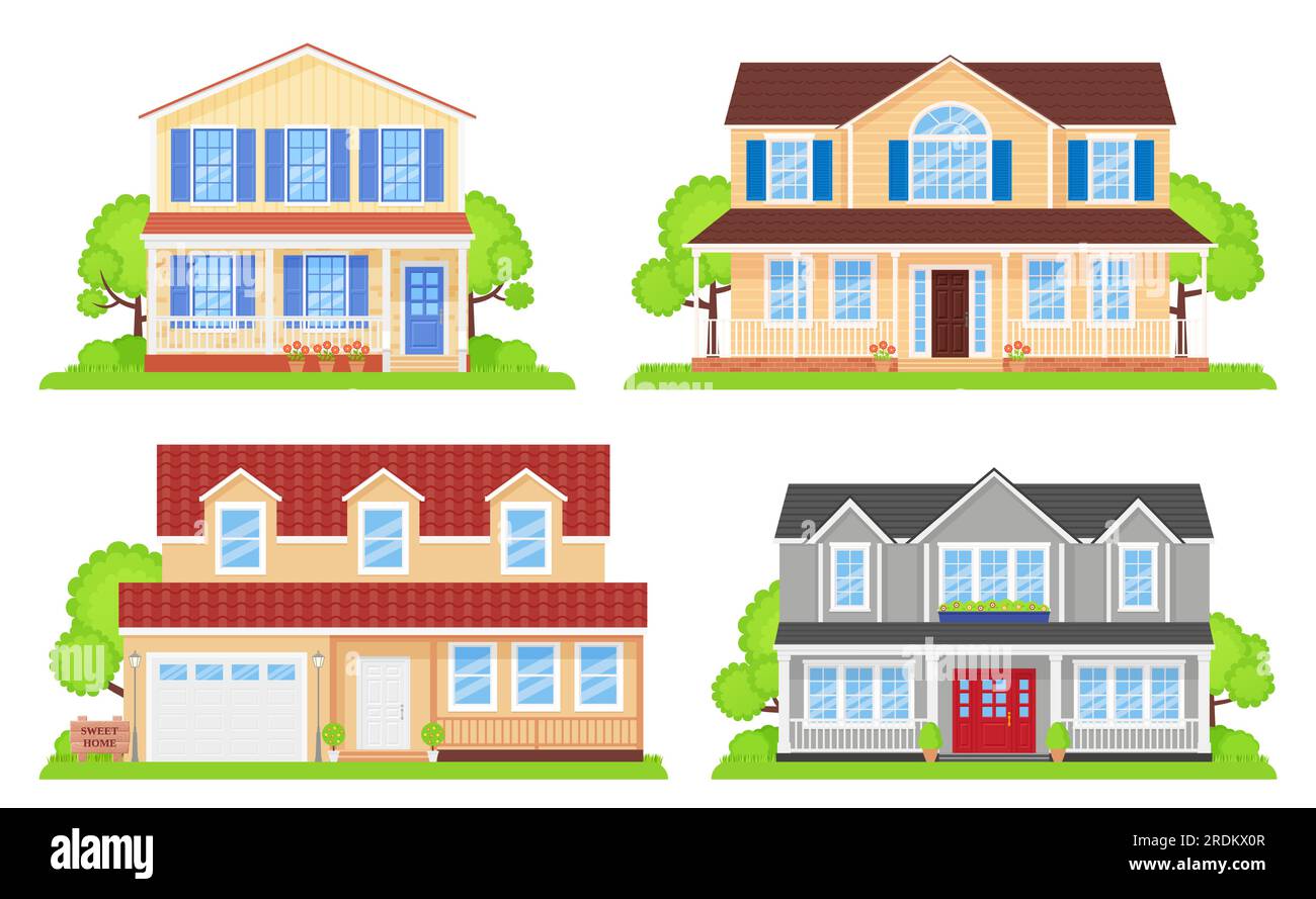 Suburban flowers Stock Vector Images - Alamy