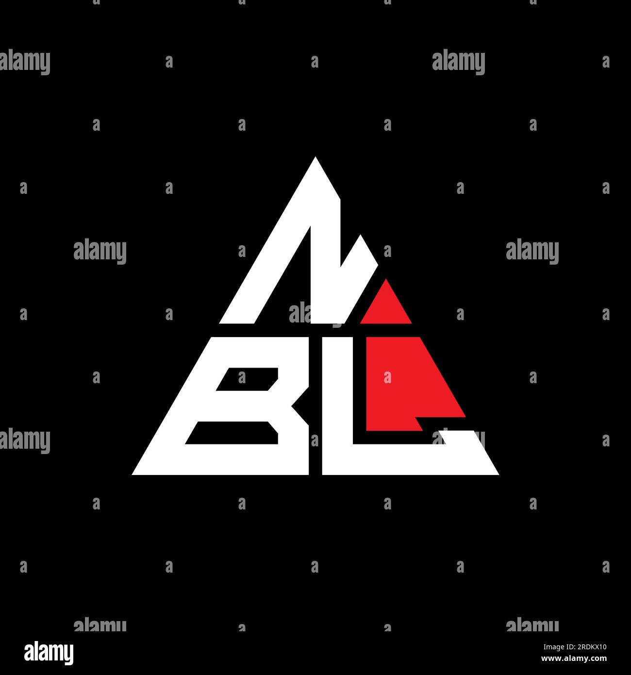 NBL triangle letter logo design with triangle shape. NBL triangle logo ...