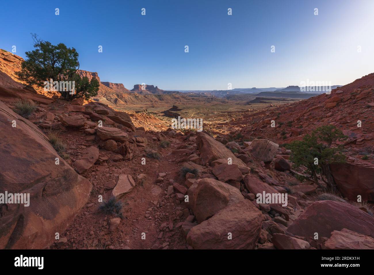 hiking the murphy trail loop in the island in the sky in canyonlands ...