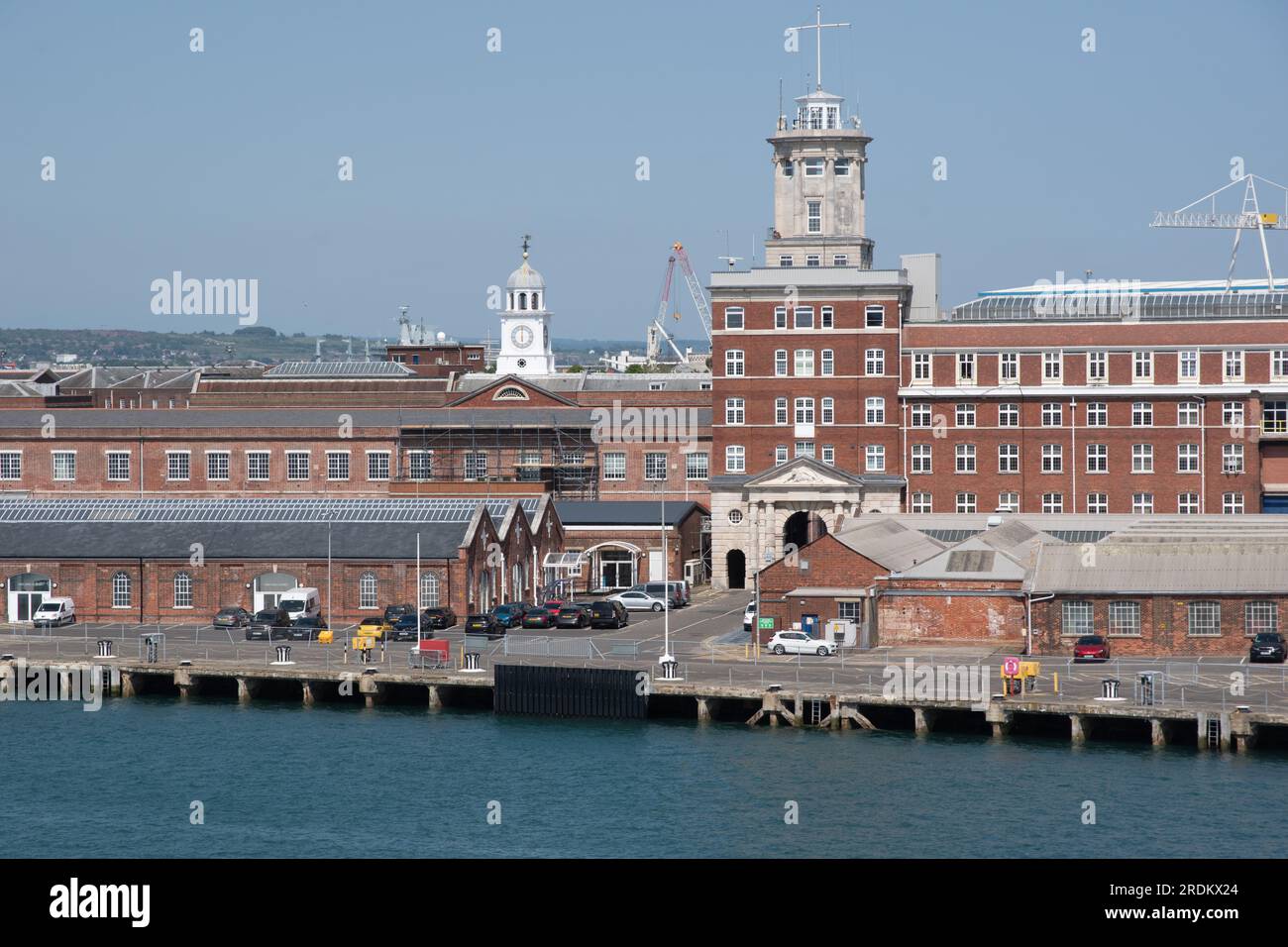 THe Royal Dockyard Portsmouth, Semaphore Tower Stock Photo - Alamy