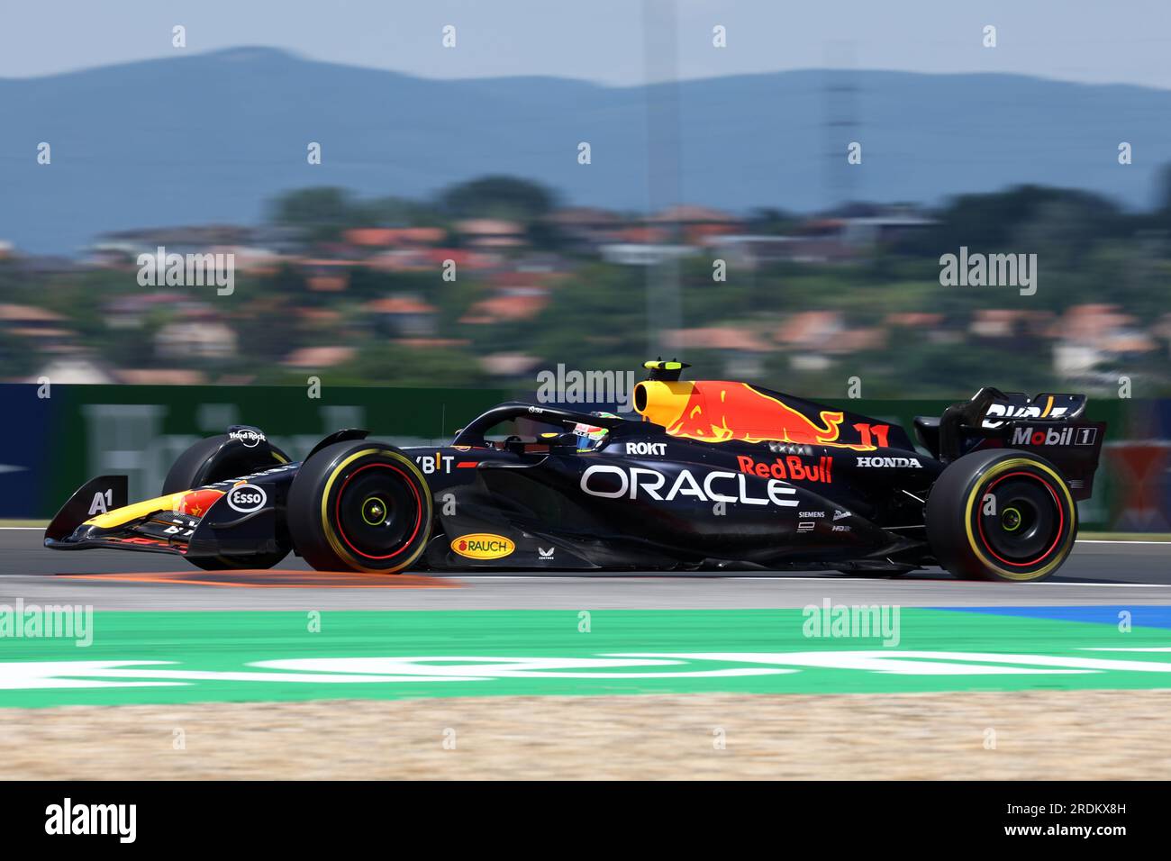 Mogyorod, Hungary. 22nd July, 2023. Sergio Perez of Red Bull Racing on ...