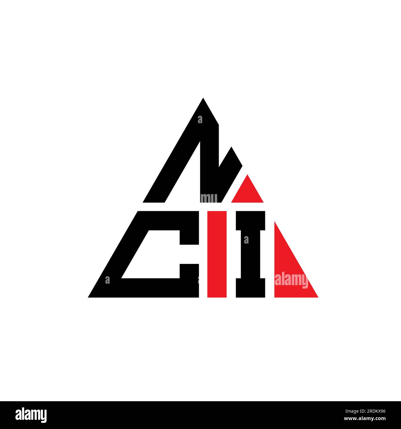 NCI triangle letter logo design with triangle shape. NCI triangle logo ...