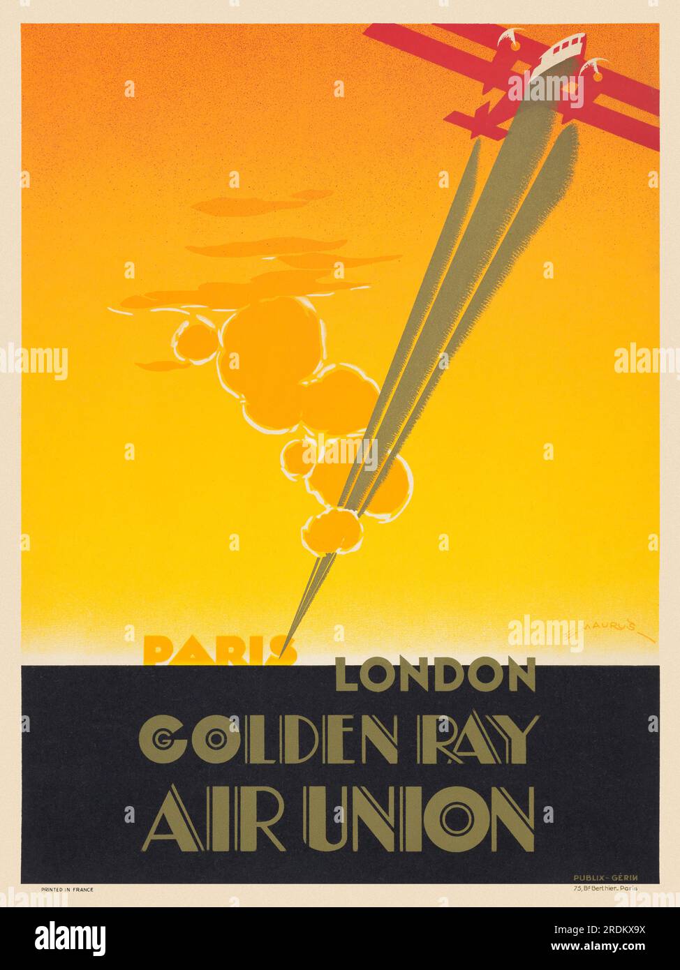Paris London. Golden Ray. Air Union by Edmond Maurus (1903-1977 ...