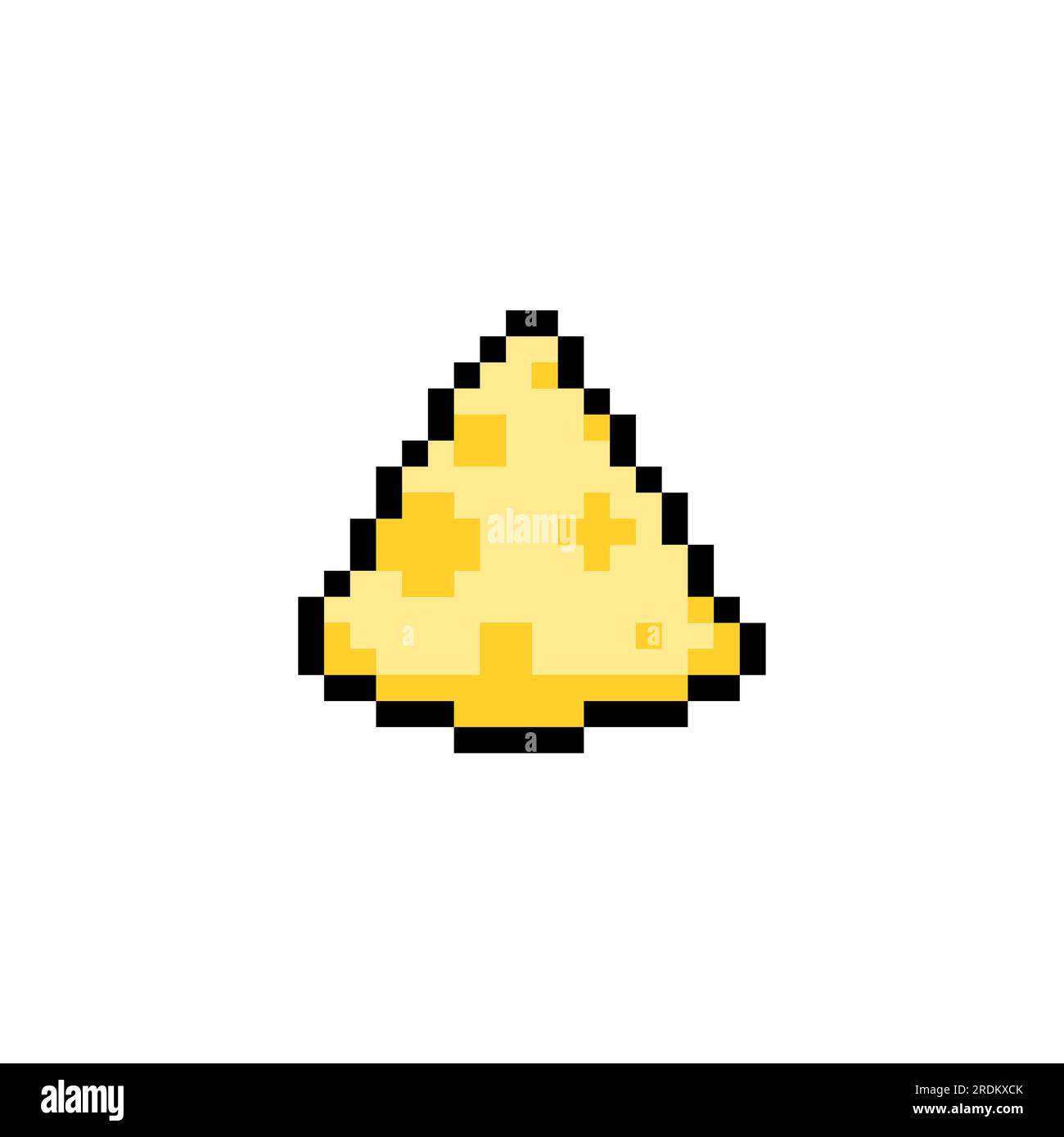 Cheese pixel art icon isolated. 8 bit food sign. pixelated Symbol for ...