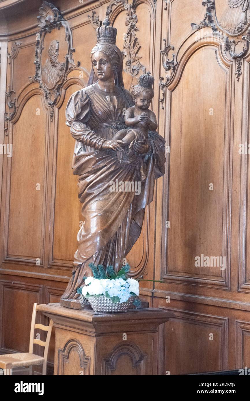 Virgin and Child, Chapelle de la Vierge, Abbey of the Holy Trinity ...