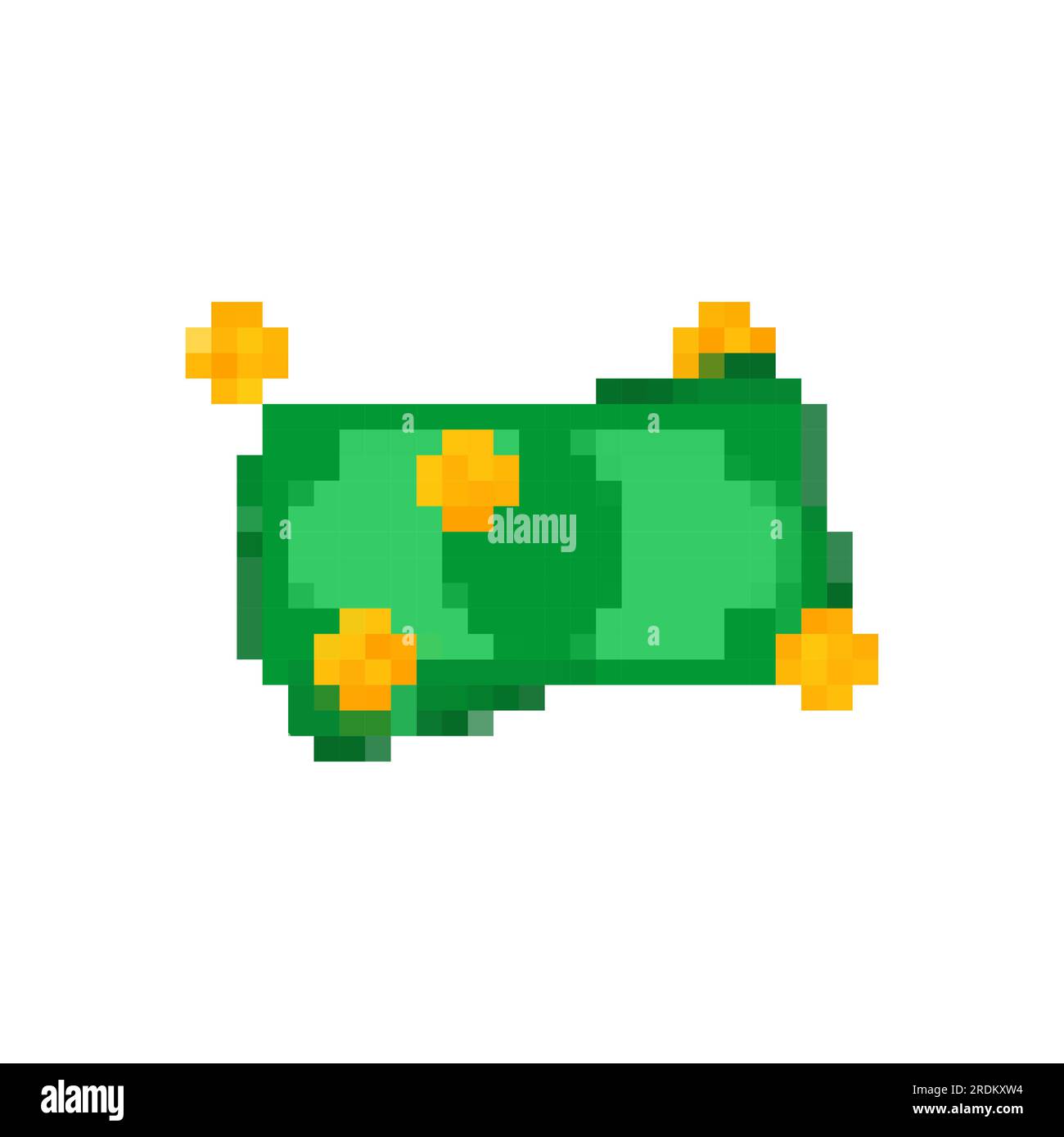 Cash icon pixel art isolated. Finance symbol pixelated. 8 bit Sign for ...