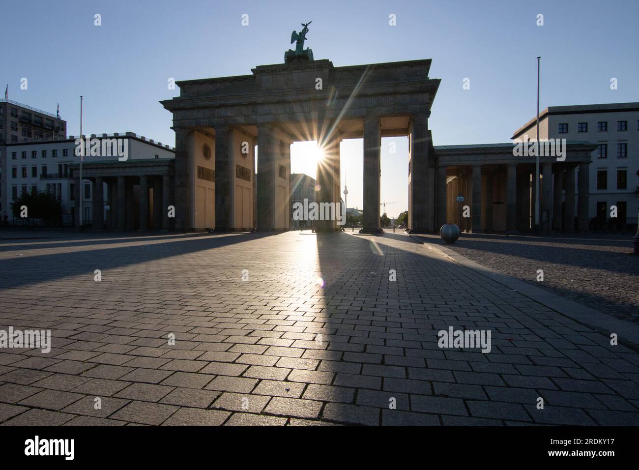 the famous Brandenburg Gate in Berlin, Germany Stock Photo - Alamy