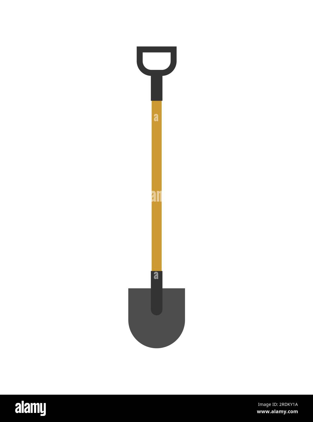 Shovel isolated. Spade tool. Vector illustration Stock Vector Image ...