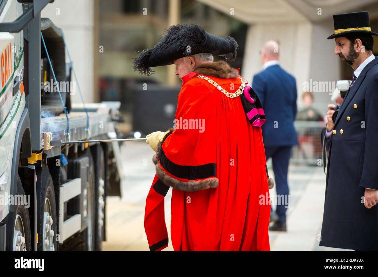 London, UK. 22 July 2023. One of many traditional to modern vehicles ...