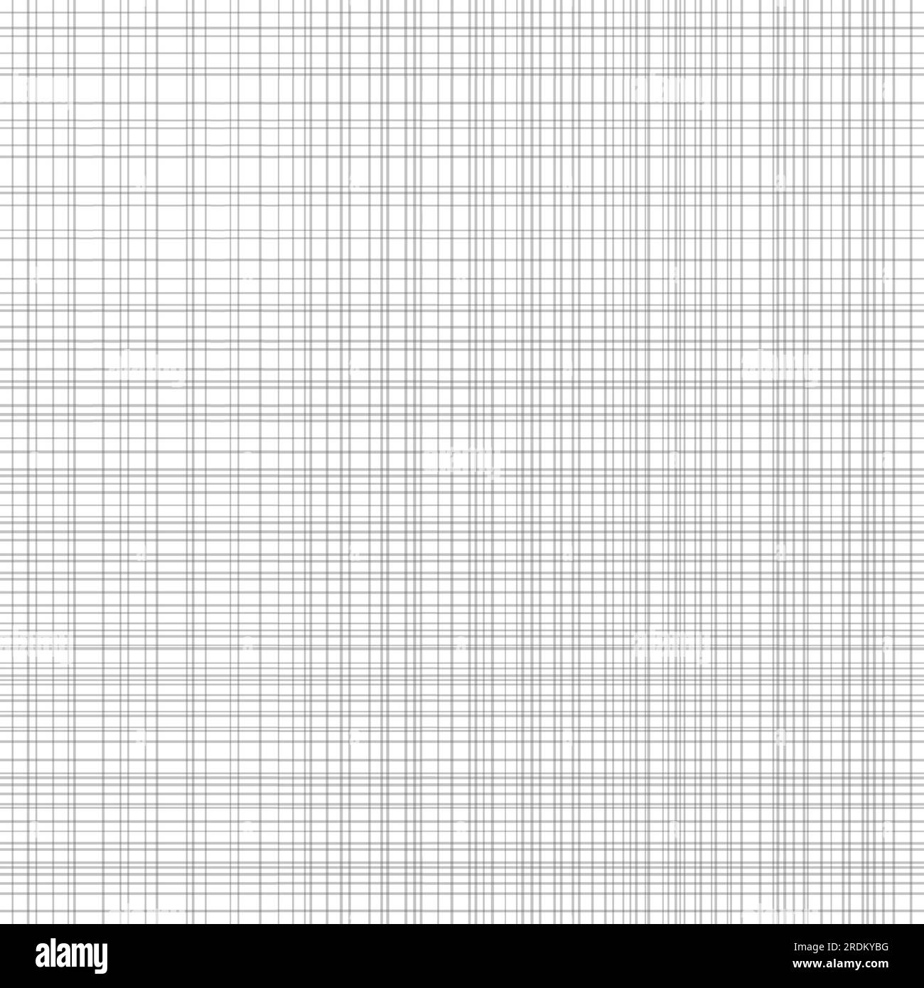 Hand Drawn Black And White Plaid Pattern. Grid, Check, Square Texture ...