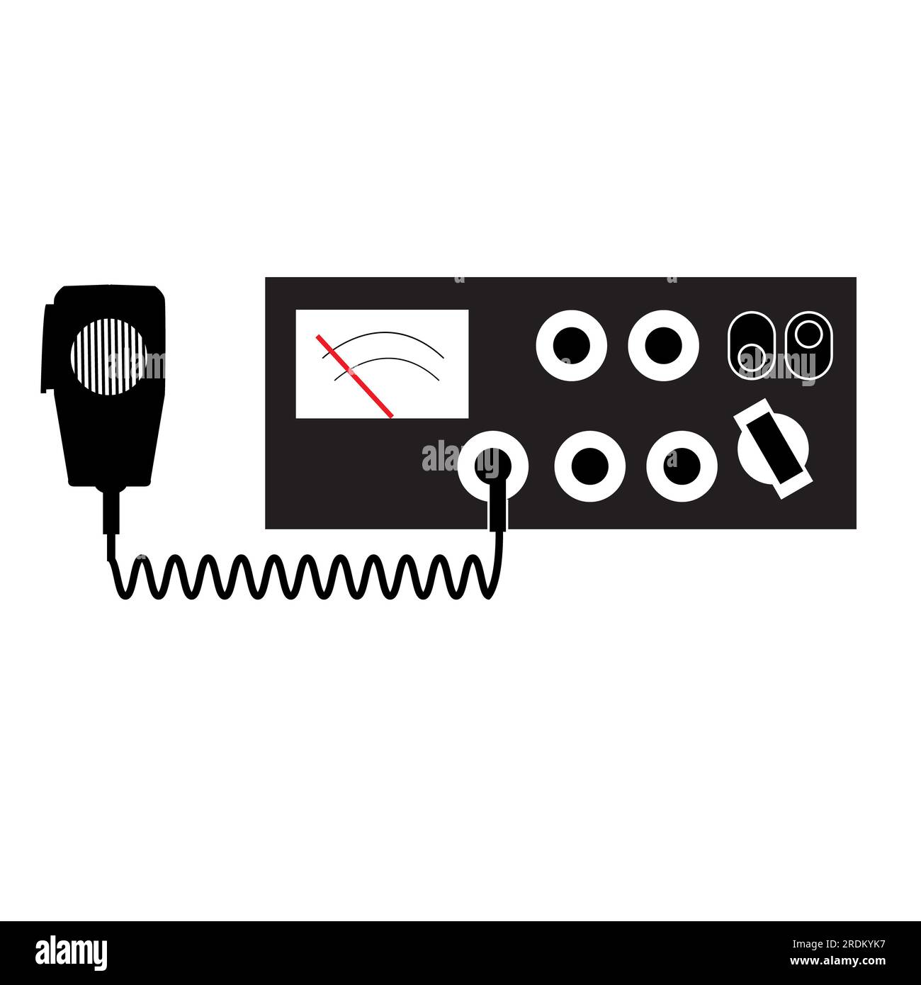 CB Radios For Truckers. Walkie-talkie sign. Car radio symbol. flat ...