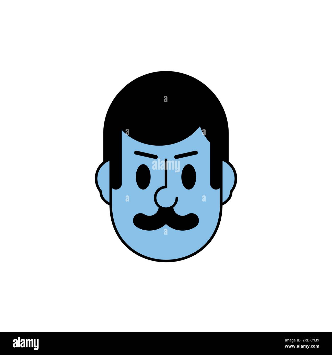 Man faces icon sign cartoon. Vector illustration Stock Vector Image ...