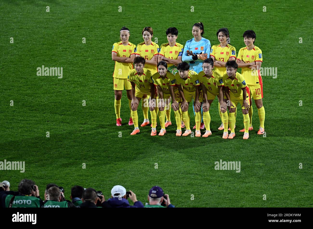 Perth, Australia. 22nd July, 2023. Starters of China pose for photos prior to the group D match ...