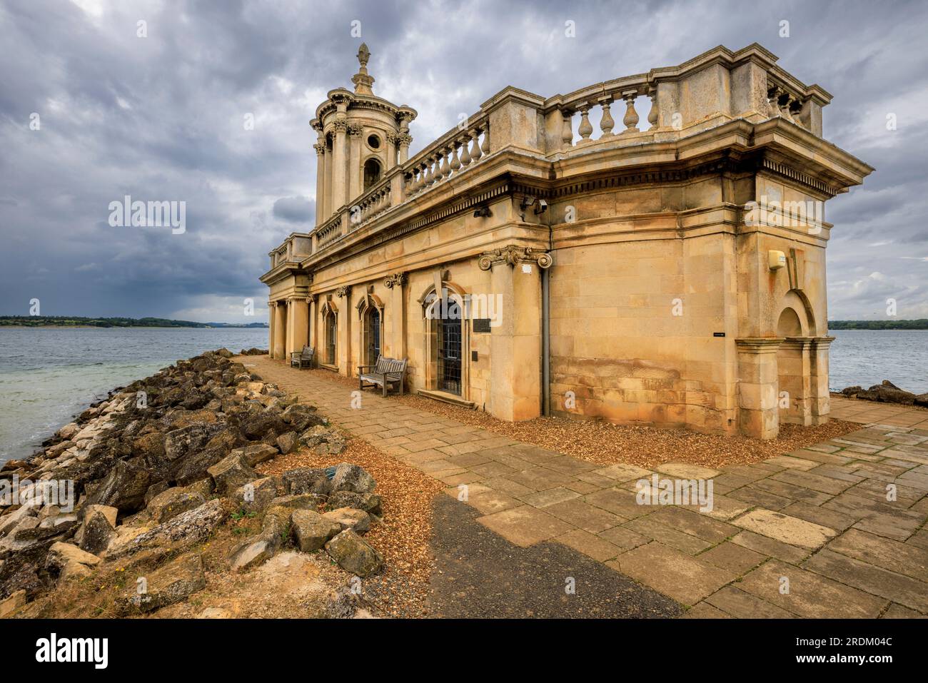 Normanton Church on Rutland Water, Rutland, England Stock Photo - Alamy