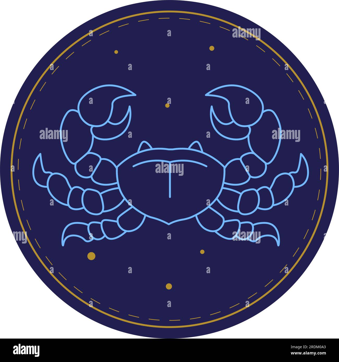 Cancer astrological sign, horoscope symbol vector Stock Vector Image ...
