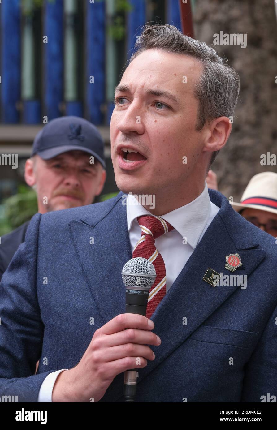 Equity General Secretary Paul W. Fleming at a Union rally, London, in ...