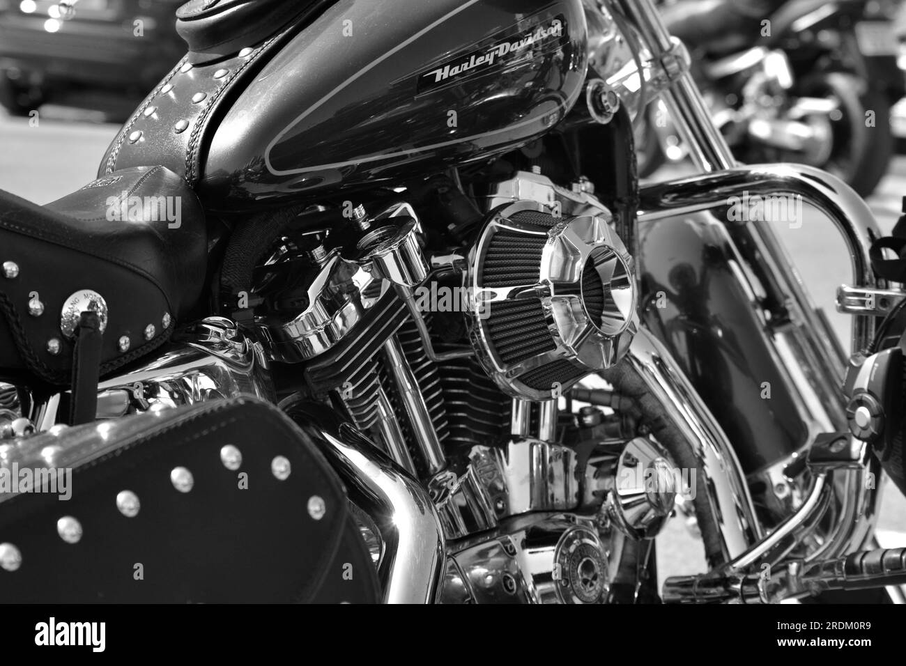 Barry Island, Vale of Glam, Wales - June 11 2023: Harley Davidson logo ...