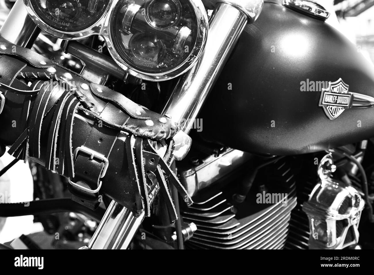 Barry Island, Vale of Glam, Wales - June 11 2023: Harley Davidson logo ...
