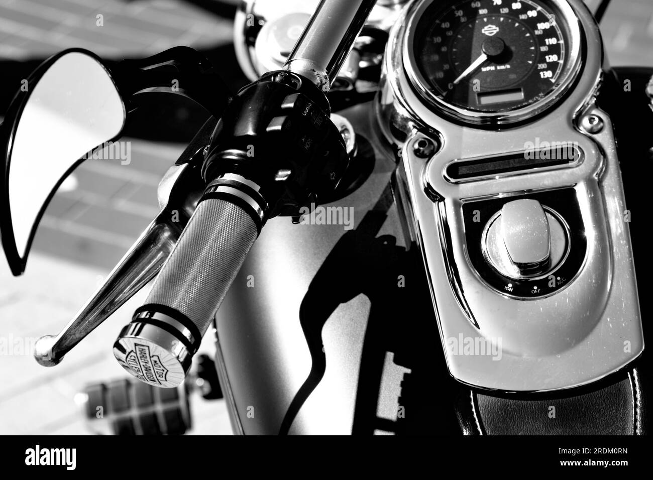 Barry Island, Vale of Glam, Wales - June 11 2023: Harley Davidson logo ...