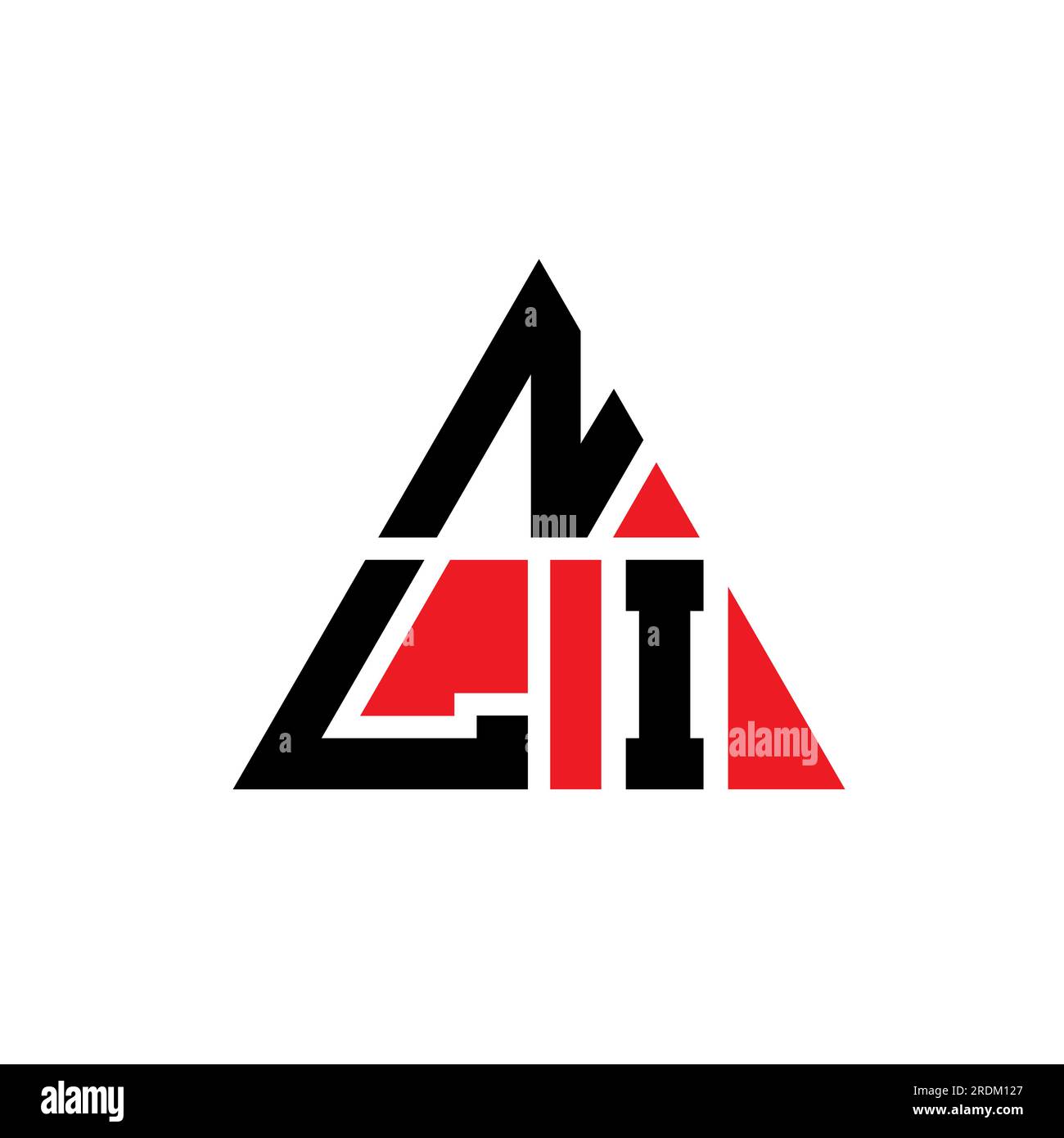 NLI triangle letter logo design with triangle shape. NLI triangle logo ...
