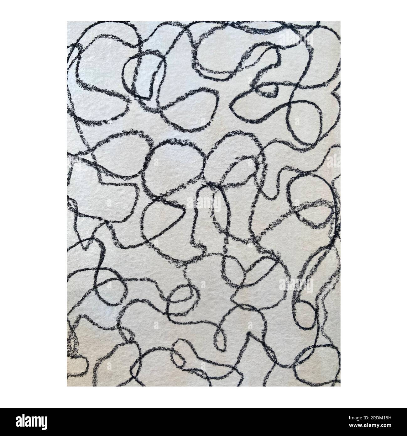 Grey textured hand drawn paper tangled threads Stock Photo - Alamy