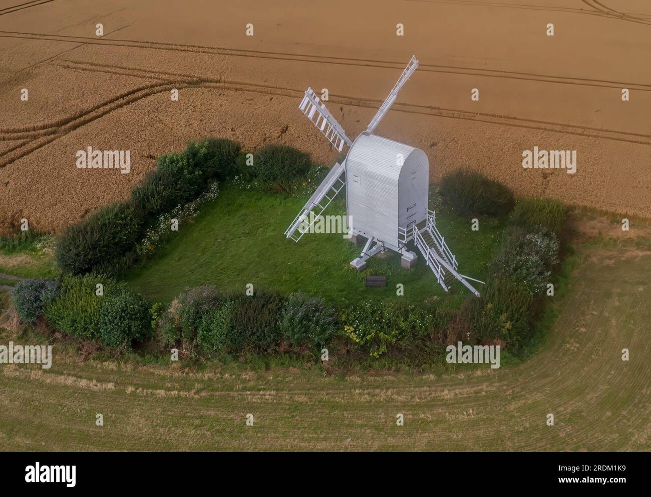 Chillenden windmill rebuilt hi-res stock photography and images - Alamy