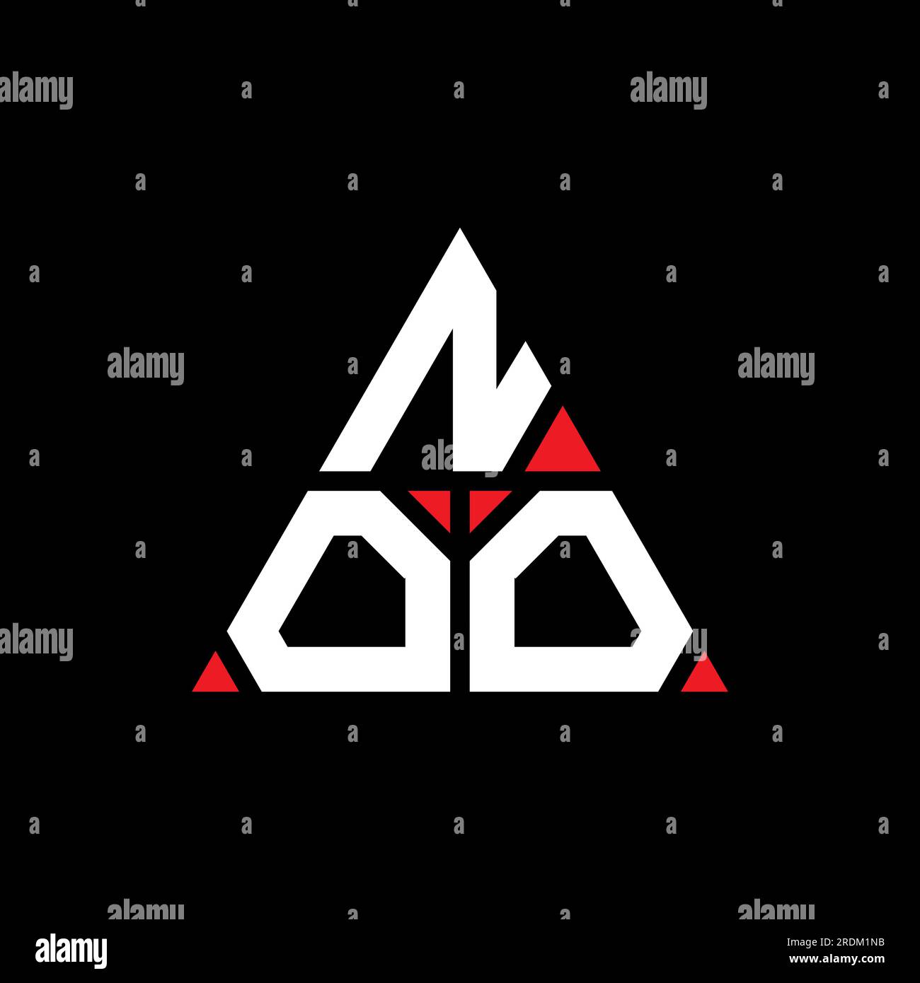 NOO triangle letter logo design with triangle shape. NOO triangle logo ...