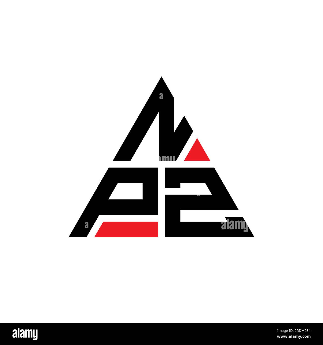 NPZ triangle letter logo design with triangle shape. NPZ triangle logo ...