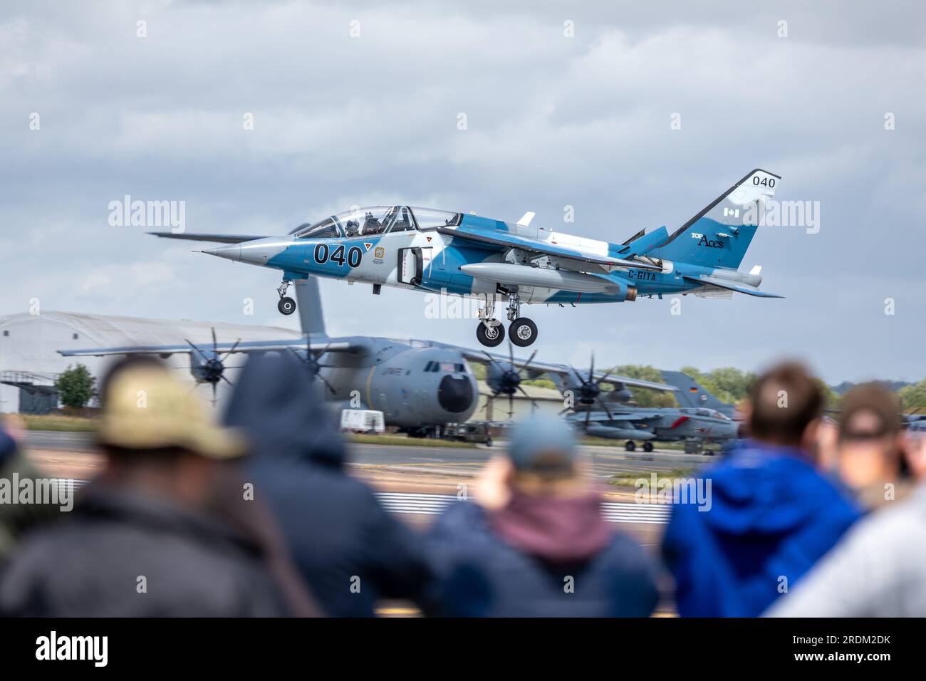 Top Aces Dassault Dornier Alpha, arriving at RAF Fairford for the Royal ...
