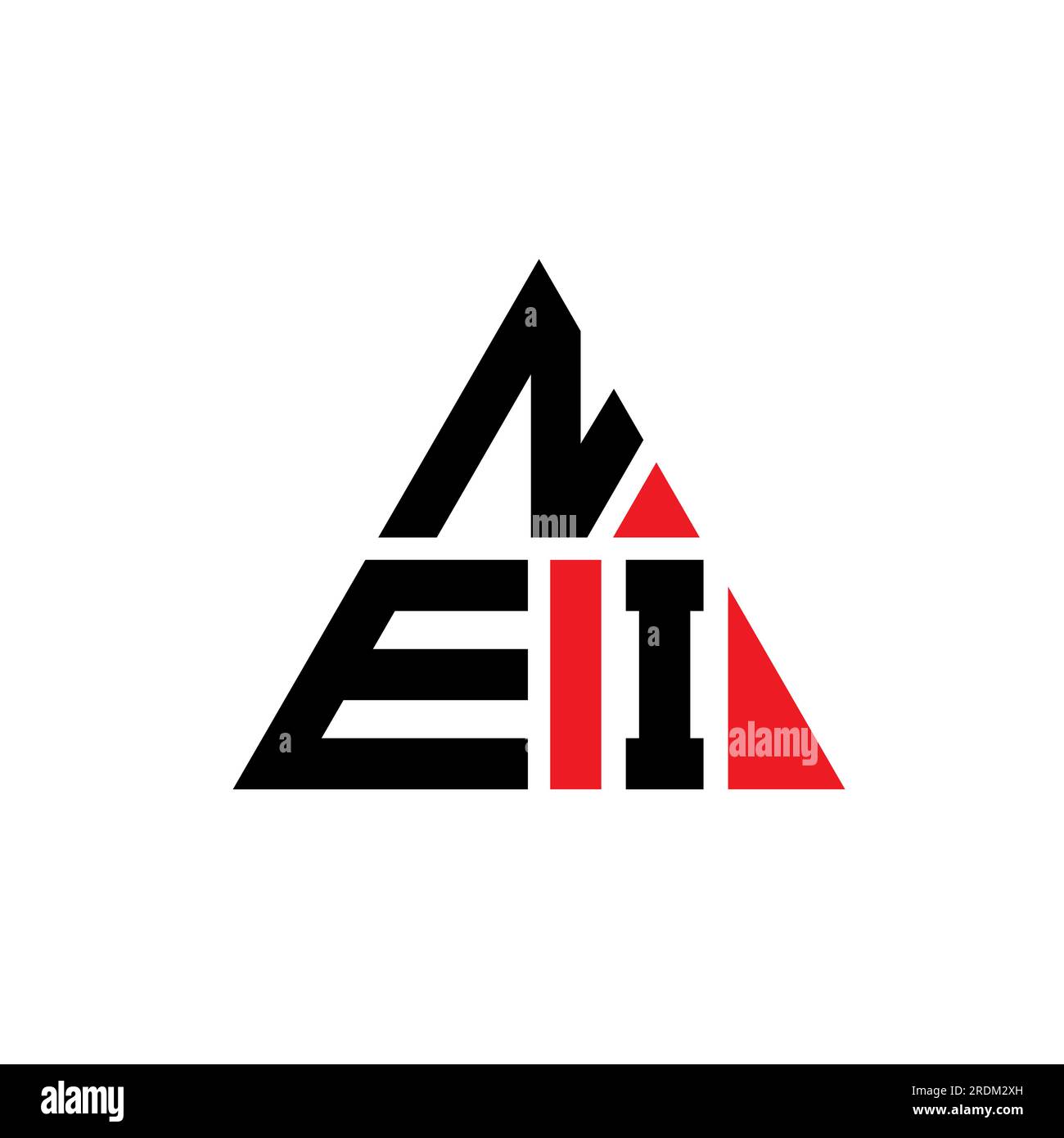 NEI triangle letter logo design with triangle shape. NEI triangle logo ...