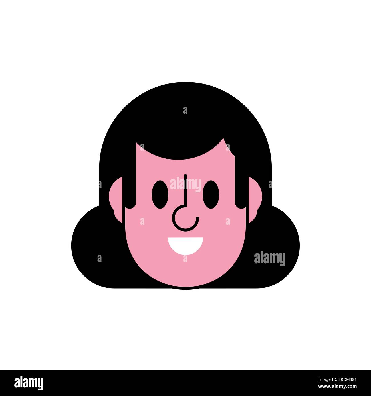 Very pretty faces Stock Vector Images - Alamy