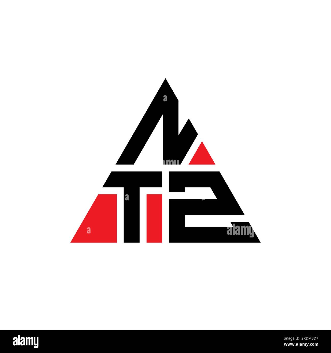 NTZ triangle letter logo design with triangle shape. NTZ triangle logo ...
