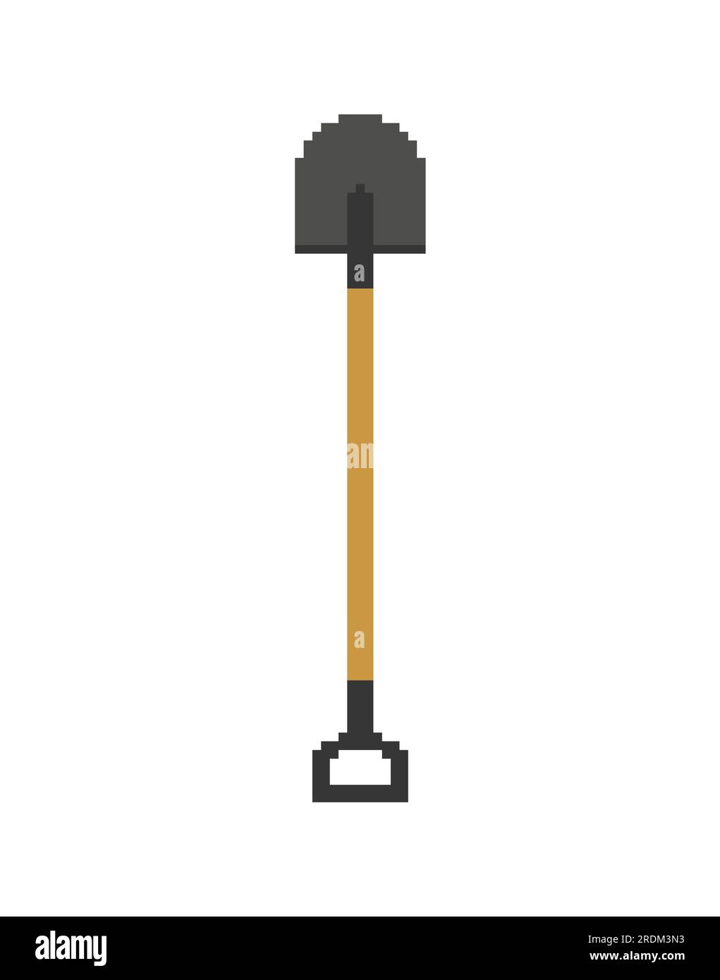 Shovel pixel art isolated. 8 bit Spade tool. pixelated Vector illustration Stock Vector Image ...