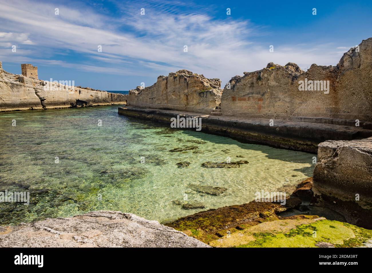 The amazing natural pools of Marina Serra, in Puglia, Salento, Tricase ...